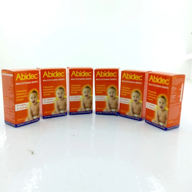 ABIDEC MULTIVITAMIN DROPS For Babies & Children Natural Flavour 25ml ...