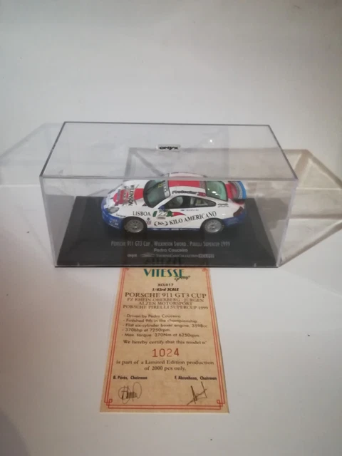 PORSCHE 911 GT3 Cup #22 Pedro Couceiro Pirelli Supercup 1999 ONYX 1/43 ...