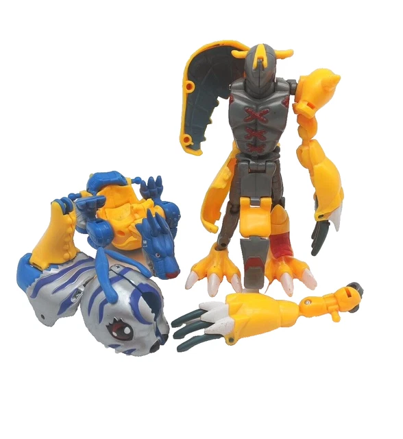 BOOTLEG DIGIMON DIGIVOLVING Wargreymon Agumon Metalgarurumon vecchio ...