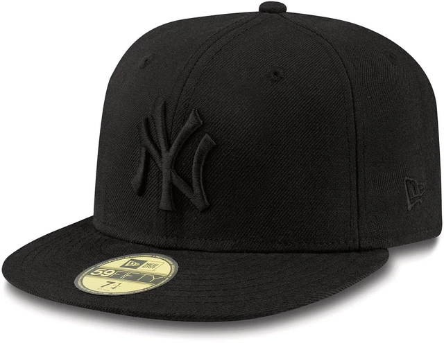 NEW YORK YANKEES New Era 59Fifty MLB Black/Black Baseball Cap £33.95 ...