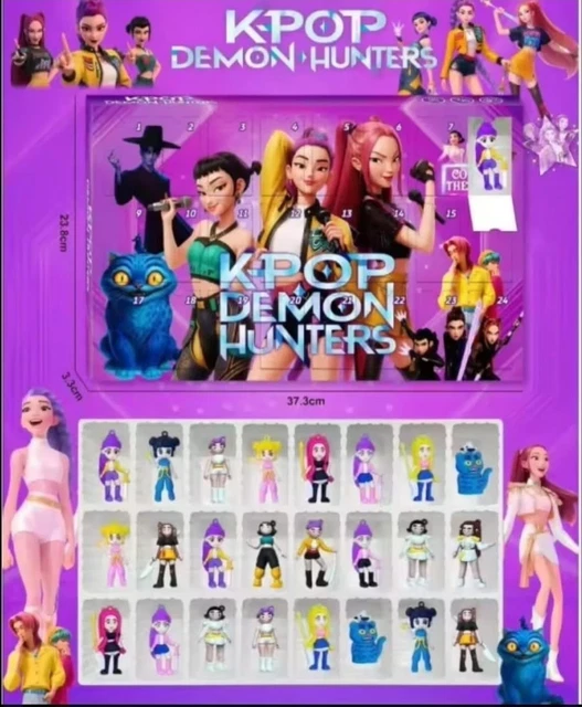 K POP DEMON Hunters Advent Calendar Blind Box Surprise 24 Day Countdown ...