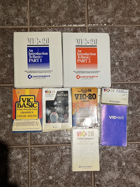 COMMODORE VIC-20, CASSETTE deck, joystick and books,3K Ram , Game And ...