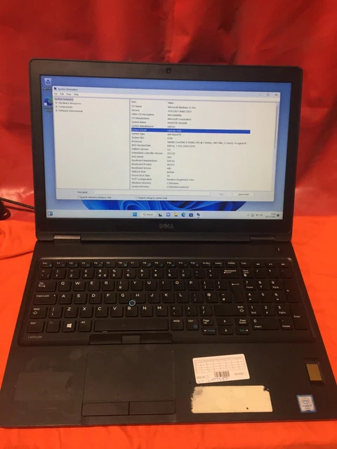 DELL LATITUDE 5580, I5-6Th Gen, 4Gb, 240Gb Nvme, Windows 11 Ref 86 £15. ...