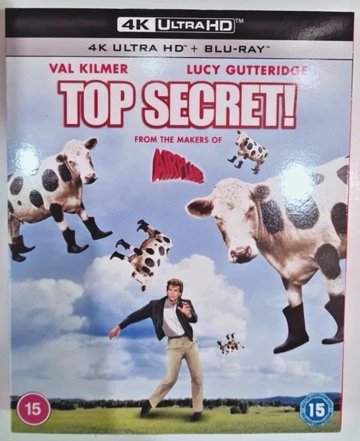 TOP SECRET ! 4K Remastered Uhd Blu-Ray Val Kilmer 1984 New Sealed ...