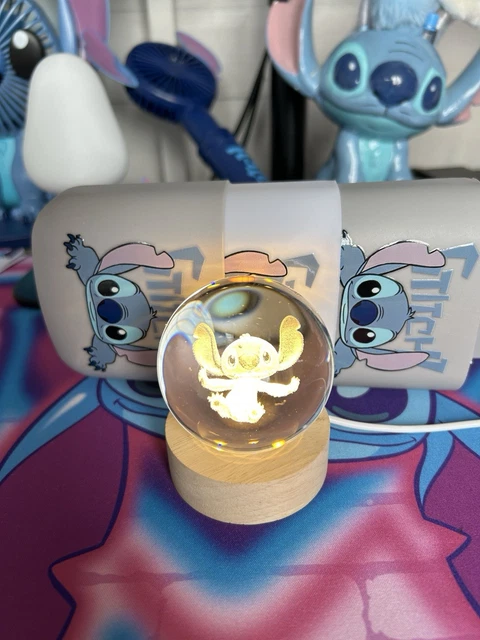 DISNEY STITCH 3D Crystal Ball Night Light £6.96 - PicClick UK