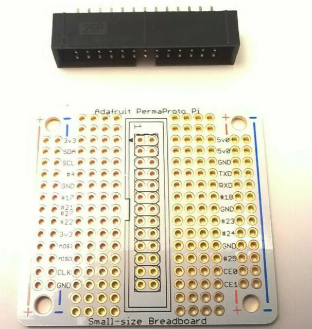 ADAFRUIT SMALL-SIZE PERMA-PROTO Raspberry Pi Breadboard PCB Kit No. 28 ... ADAFRUIT SMALL-SIZE PERMA-PROTO Raspberry Pi Breadboard PCB Kit No. 28 ...