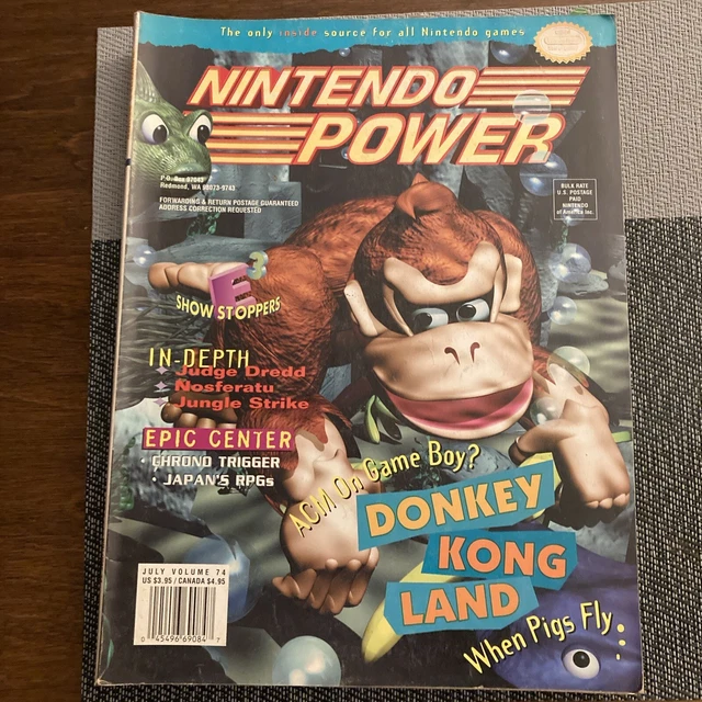 NINTENDO POWER VOLUME 74 Donkey Kong Magazine GREAT Shape w/ Poster £27 ...