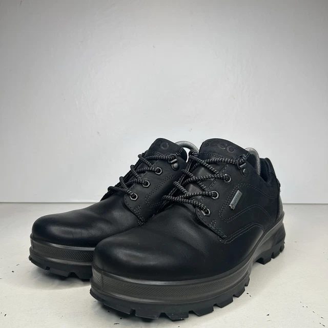 ECCO RUGGED TRACK Low Gore-Tex Black Moc Shoes Boots Size 7.5 EU 41 £59 ...