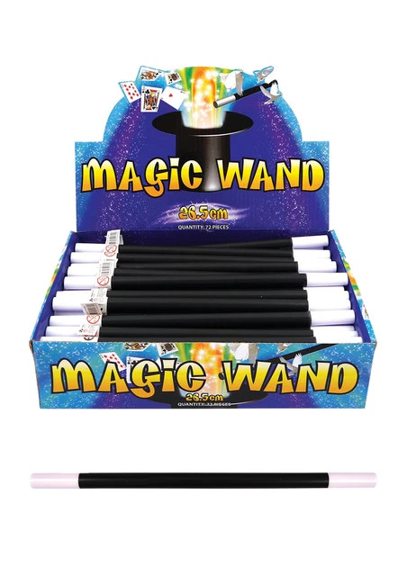 10&/25CM MAGICIANS MAGIC WIZARD WAND KID TOY PARTY BAG FILLER XMAS FUN ...