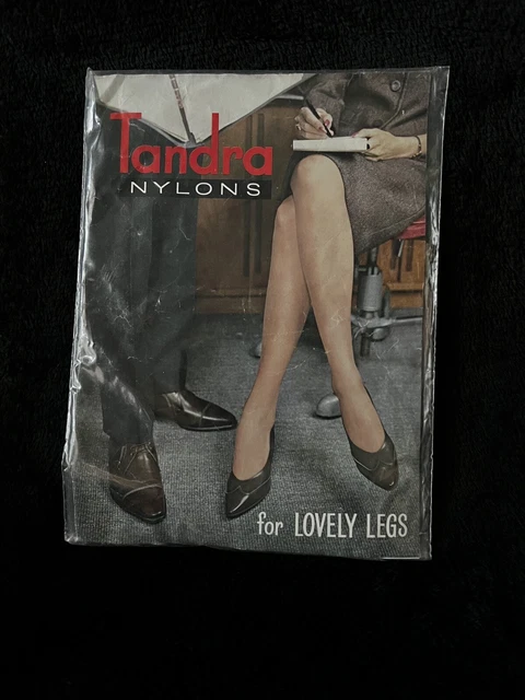 VINTAGE C1960’S TANDRA Fully Fashioned Seamed Nylon Stockings £6.60 ...