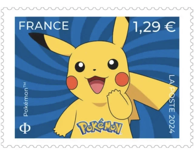 1 TIMBRE/STAMP POKEMON Collection Pikachu La Poste French Limited EUR 2 ...