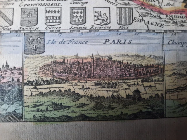 CARTE DE FRANCE - Ratelband - 1747 - (Daniel de la Feuille ) - Paris ...