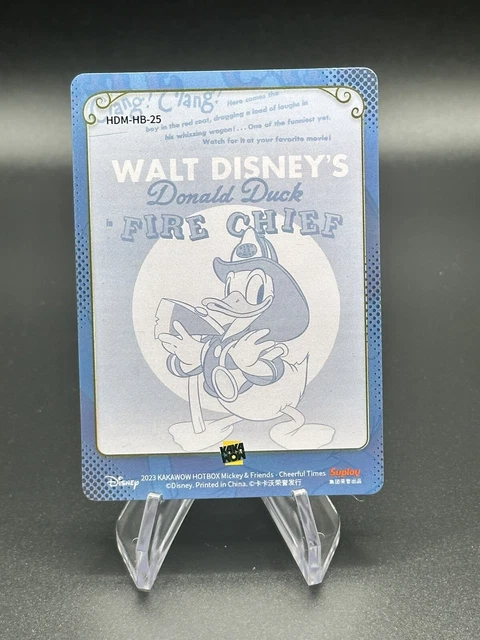 AFFICHE DONALD DUCK Donald Duck Fire Chief KAKAWOW Disney 100 Hot Box ...