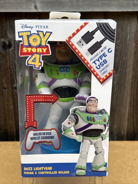 DISNEY PIXAR TOY Story 4 Buzz Light Year Phone & Controller Holder New ...