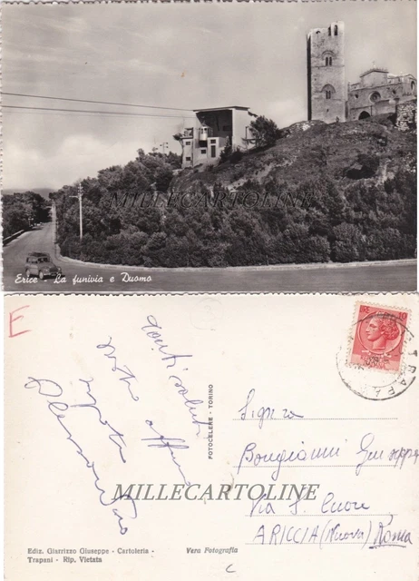 ERICE: LA FUNIVIA e il Duomo 1955 EUR 10,00 - PicClick FR