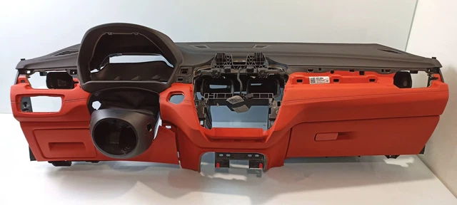 BMW OEM DASHBOARD HUD Sensatec magma red Orn.seam gray MN78184 6834894 ...