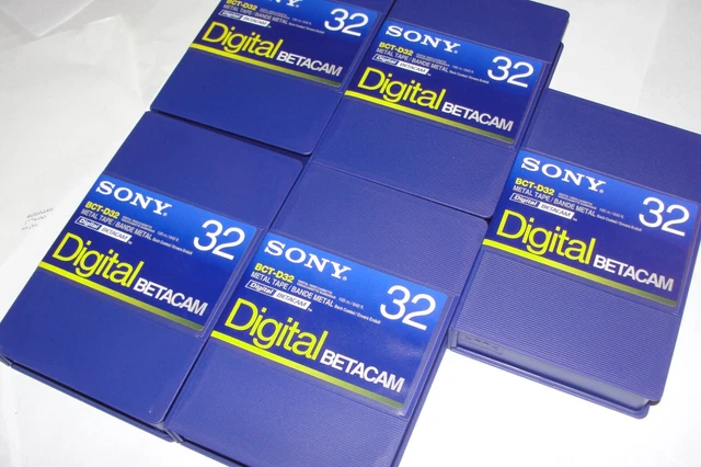 SONY BCT-D32 DIGIBETA Bänder BetaCam Digital Videokassette Neu Menge ...