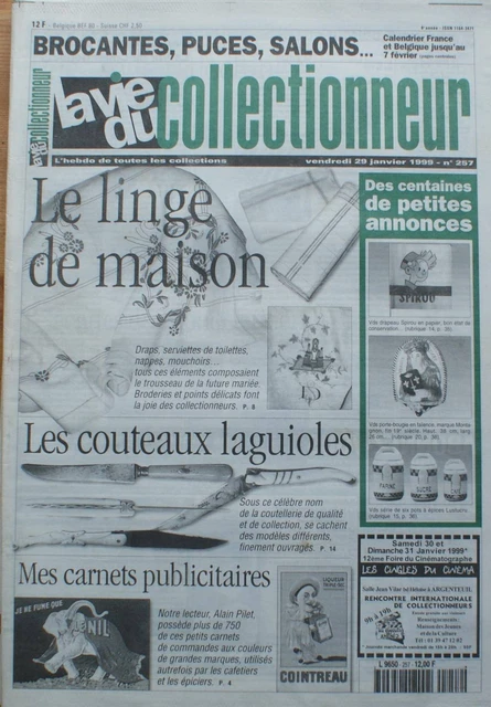 007325 - LA vie du collectionneur - Numéro 257 du 29 Janvier 1999 ...