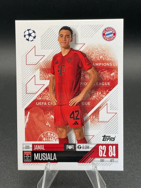 JAMAL MUSIALA MATCH Attax 2024/2025 Bayern Monaco 24/25 Topps # 222 EUR ...