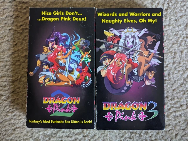 RARE ANIME VHS Lot Dragon Pink 2 & 3 General Release SoftCel Pictures ...