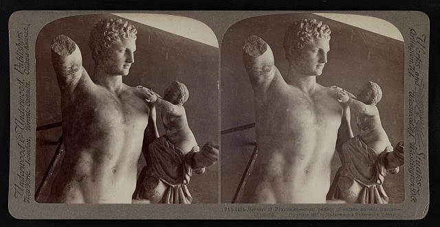 GREECE HERMES OF Praxiteles most perfect of extant ancient statue - Old ...