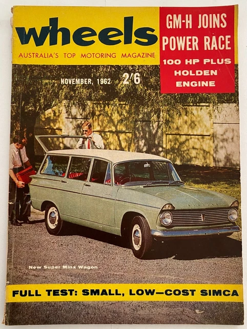 NOV 62 STUDEBAKER Hawk GT Simca Mille 1000 Ford Cardinal Holden Peugeot ...