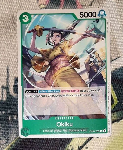 OKIKU OP01-035 ONE Piece Card Game Tournament Pack Vol. 4 Promo English ...