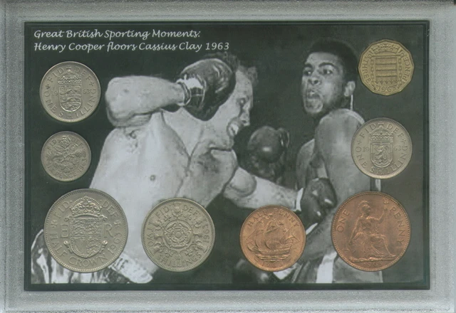 HENRY COOPER FLOORS Cassius Clay Muhammad Ali Boxing Fan Gift Coin Set ...