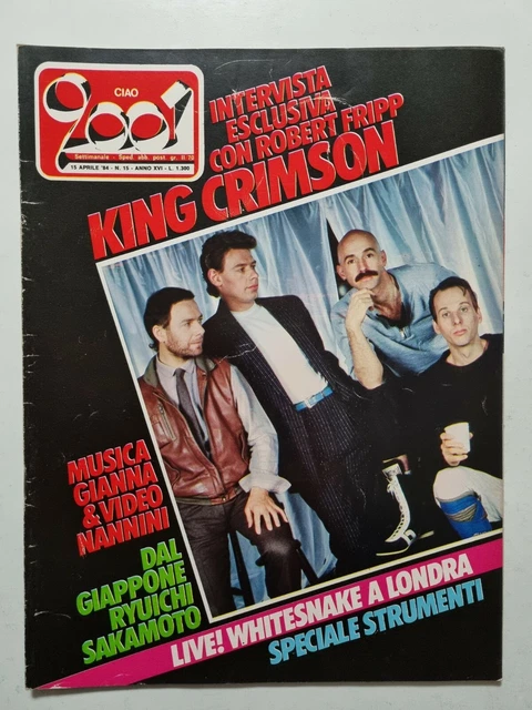 CIAO 2001 15-1984 King Crimson-Marvin Gaye-Robert Frip-Thompson Twins ...