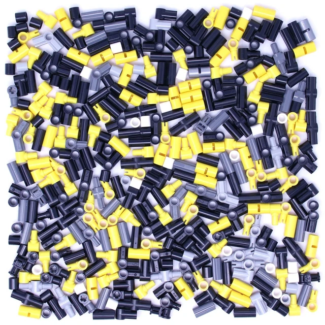 LEGO TECHNIC BRICKS 390x Connectors Joints Couplers Black White Grey ...