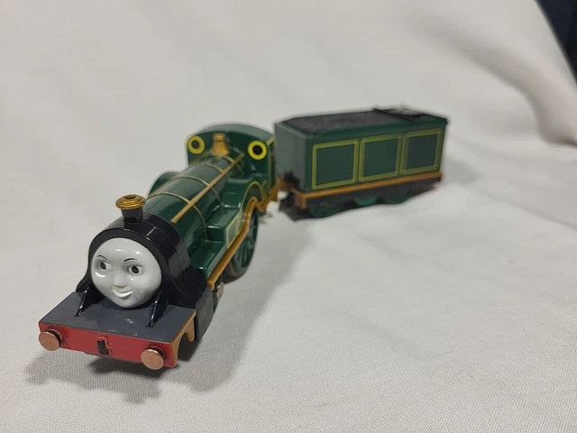 THOMAS THE TRAIN EMILY Trackmaster Motorized Tank Engine Tender Car ...