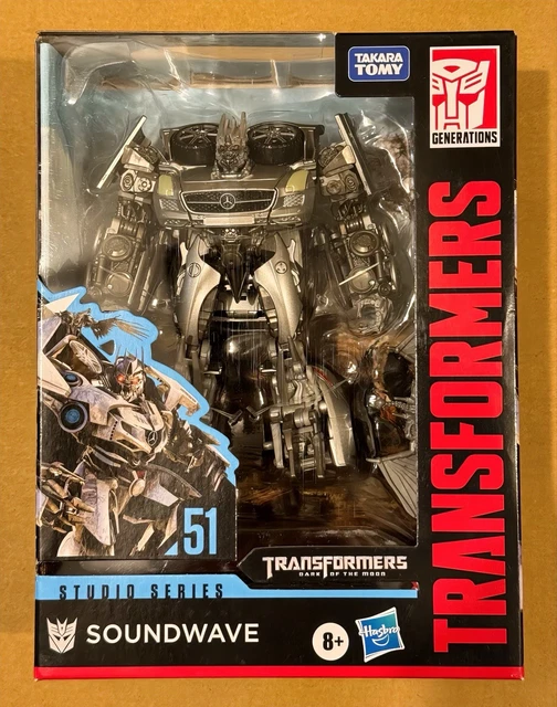 TRANSFORMERS STUDIO SERIES 51 Soundwave DOTM Deluxe Class Figure MISB £ ...