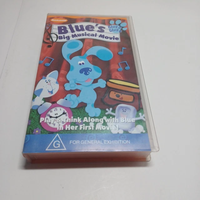 BLUES CLUES VHS Blue's Big Musical Movie 2002 PAL Video Nickelodeon ...