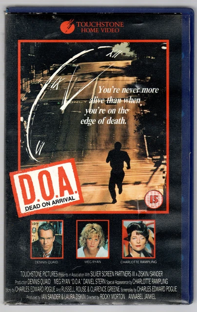 D.O.A. DEAD ON Arrival Dennis Quaid Meg Ryan Charlotte Rampling Big Box ...