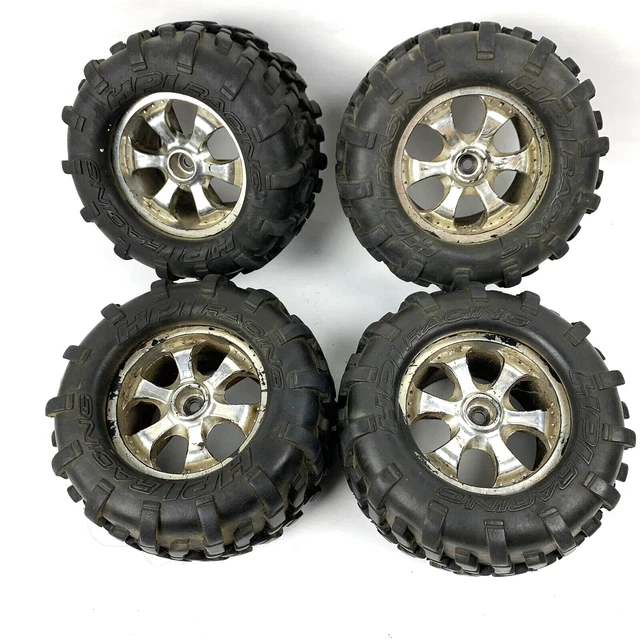 HPI RACING SAVAGE GT5 Tires Rc Nitro Truck Hot Bodies 14 mm Wheel Hex ...