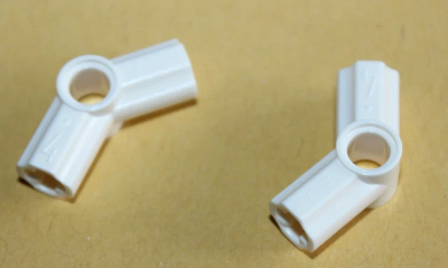 2 X LEGO Technic White Angle Connector 4 ref 32192 set 8008 8009 60162 ...