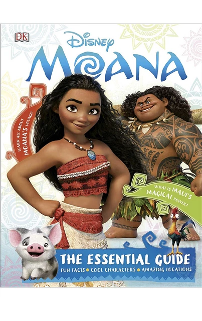 DISNEY MOANA STORY Books Hardcover Moana Essential Guide Kids Tattoo ...