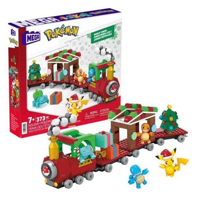 ENSEMBLE DE CONSTRUCTION Pokémon Mega Construx Train Pokémon des Fêtes ...