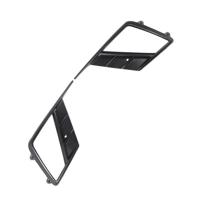 FRONT BUMPER FOG Light Bezel Seamless Fit 6F0853666C ABS PC High ...