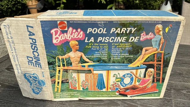 VINTAGE 1973 MATTEL Barbie’s Pool Party In Original Box $29.00 ...