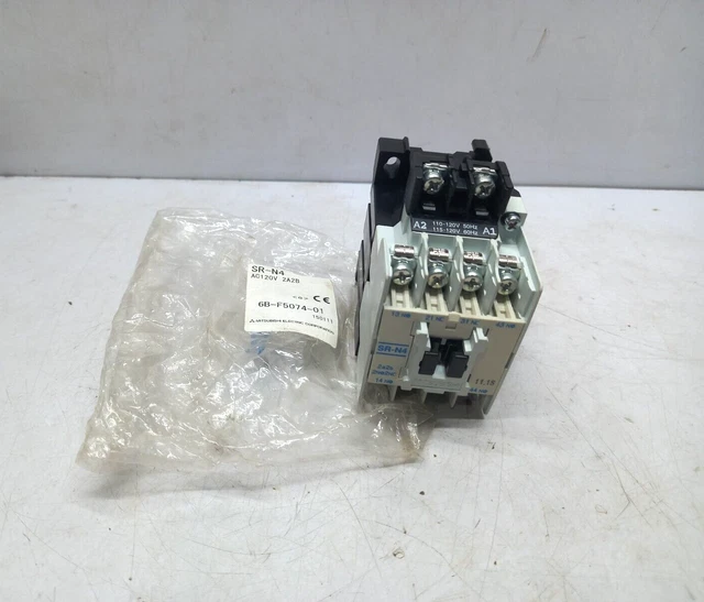 MITSUBISHI SR-N4 2A2B 2No NC Contactor Relay 110V/220V AC15 DC15 £81.25 ...