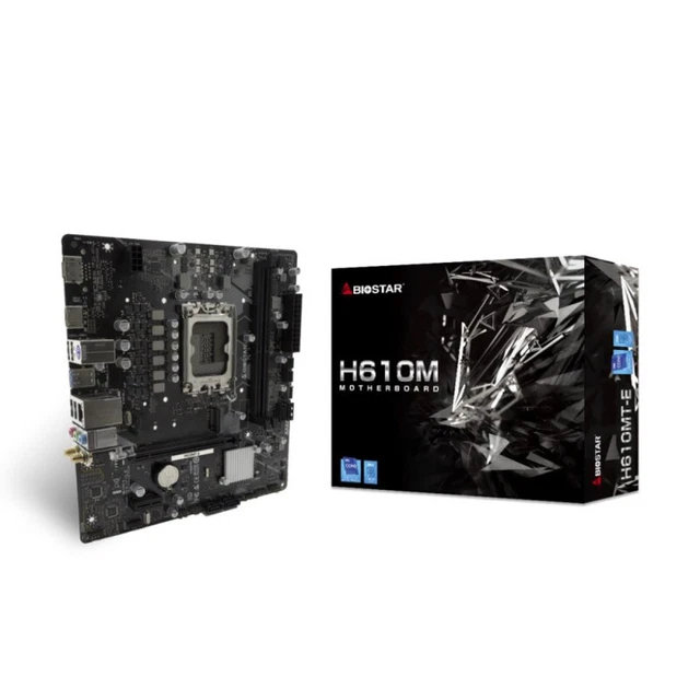 MAINBOARD, BIOSTAR, INTEL H610, LGA1700, Micro-ATX, Memory DDR4, Memory ...