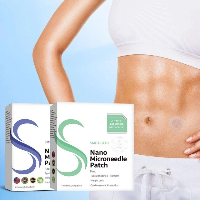 NANO-MICRONEEDLE PATCH SMGT-GLP-1 Patch For Weight Loss&Young Skin Texture 4PCS` EUR 3,98 ...