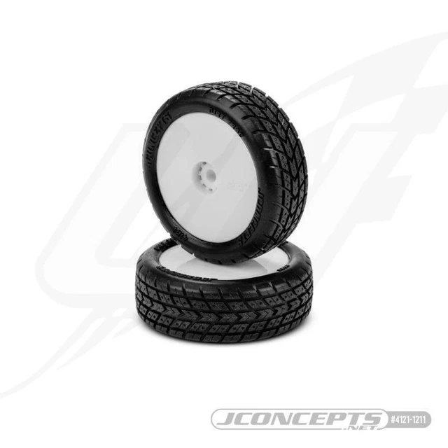 [FR] JCONCEPTS DIRT Trac Mini Reifen supersoft/grün vo. auf Felgen weiß ...