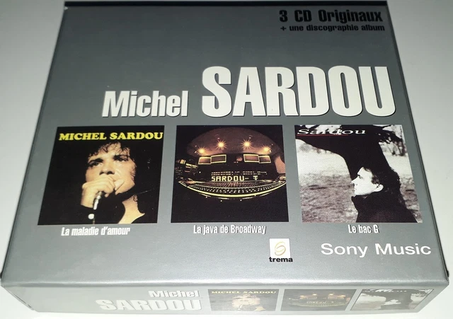 MICHEL SARDOU COFFRET 3 Cd Avec Feuillet Originaux Discographie Album ...
