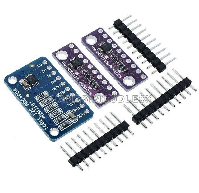 I2C ADS1115 ADS1015 ADC 4 Channel Module with Pro Gain Amplifier for ...
