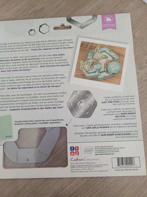 GEMINI - CRAFTERS Companion Double-Sided Papercraft Die Dimensionals ...