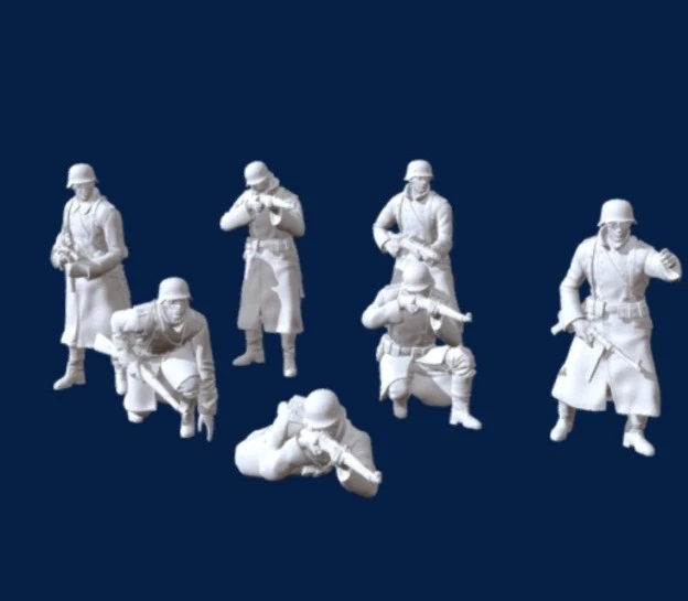 WW2 GERMAN SOLDIERS Full Set 120mm Soldiers 1/16th Resin Printed £65.00 ...