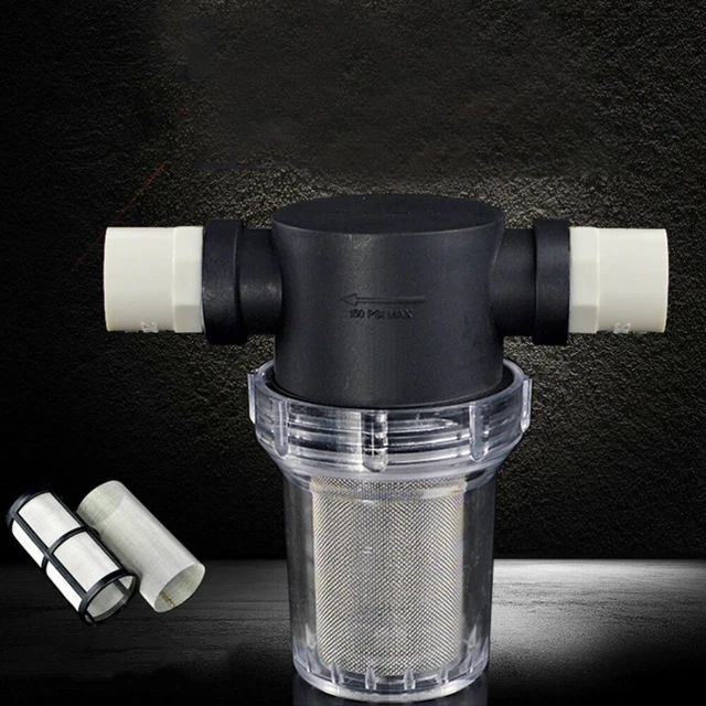 HIGH-PRESSURE WATER FILTER Inline Hose Connection Fitting Professional ...