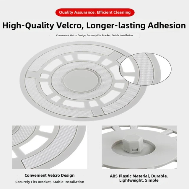 ACCESSORY STAND MOP Pad Plate Easy Installation Space-saving Design ABS ...